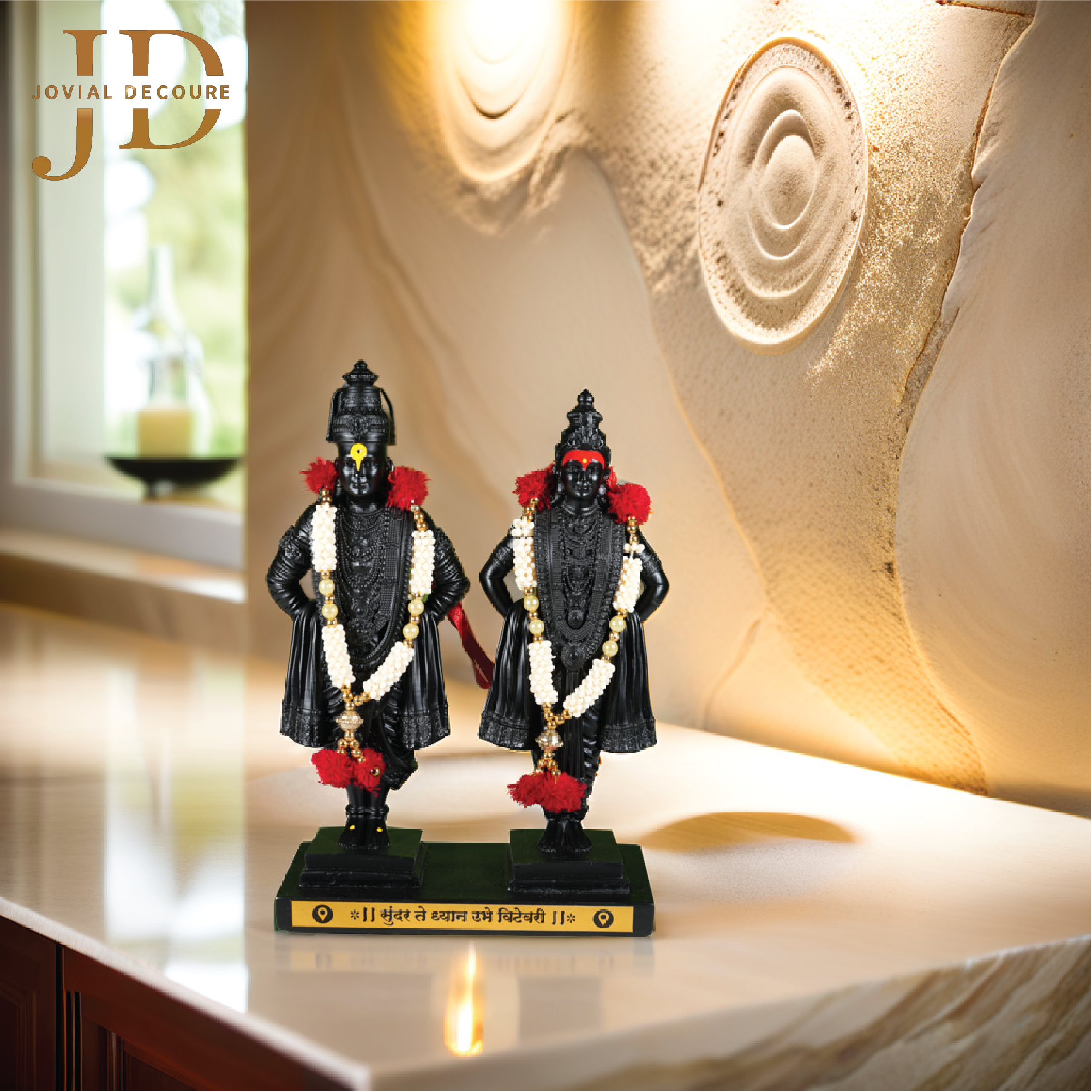Vitthal Rukmini Idol Black – Jovial Decoure
